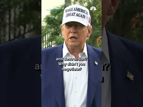 President Trump on Israel-Iran conflict escalation | NBC 7 San Diego