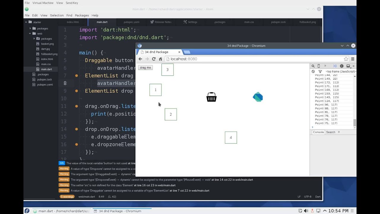 Dart Web Programming for Beginners:  34 dnd Package