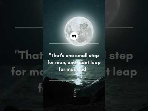 One Small Step For Man, One Giant Leap For Mankind #shorts #short #trending | Neil Armstrong quotes