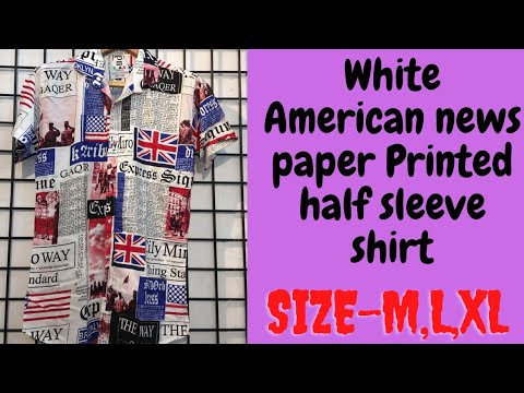 White American paper Printed rayon half sleeve shirt men's boys|Choice Collection Kakinada #shorts