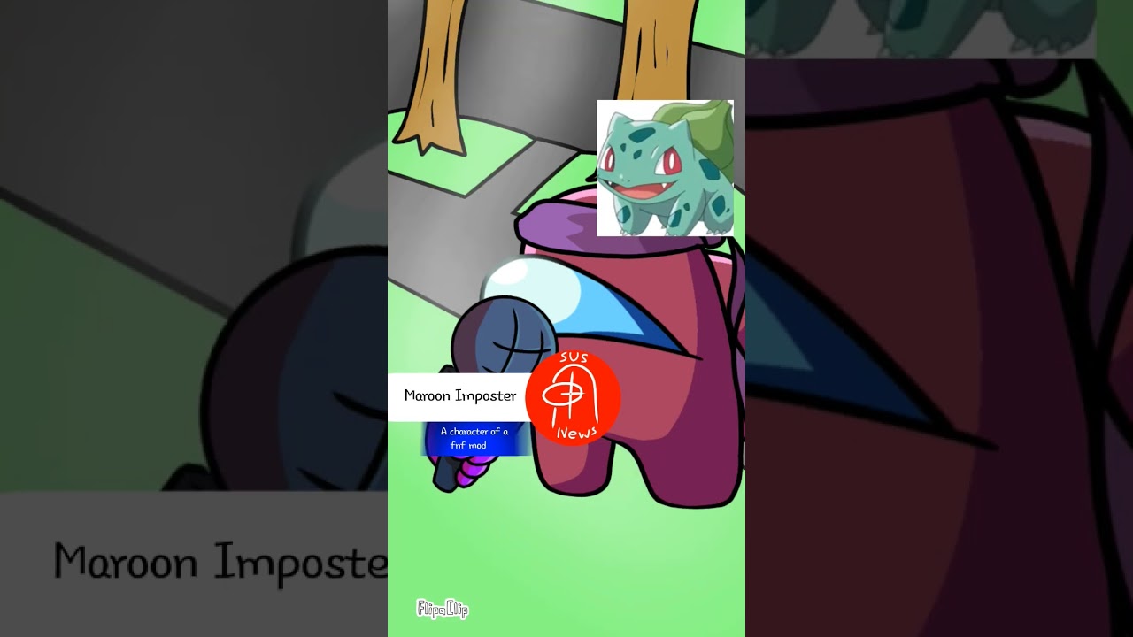 Maroon make @StickTheArtist_. angry (Fnf vs imposter V4 V5 animation) #animationmeme #meme #amongus #fnf