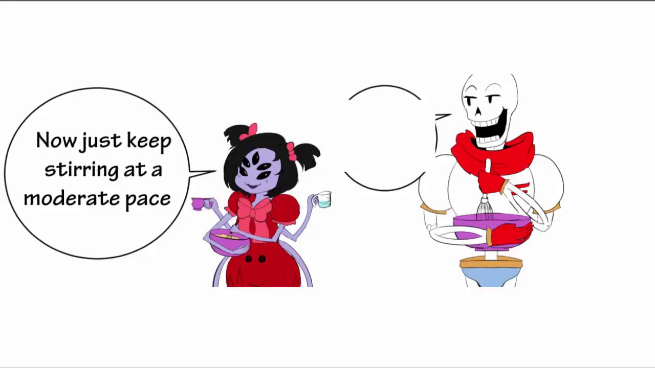 Undertale Comic Dub -  Baking with Muffet