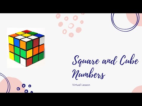 Square and Cube Numbers  - Virtual maths lesson