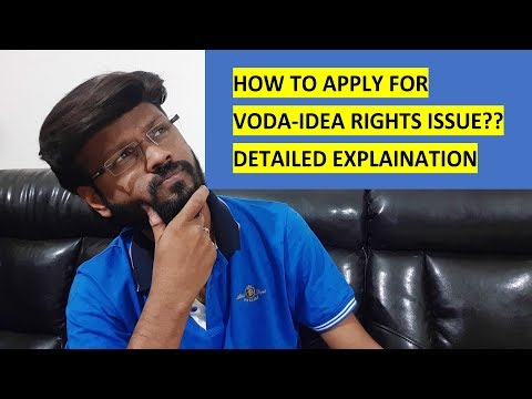 How to Apply for Rights Issue ? VODA-IDEA Rights Issue