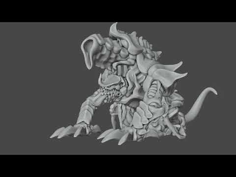 STL file Living Alien Cannon・Model to download and 3D print・Cults