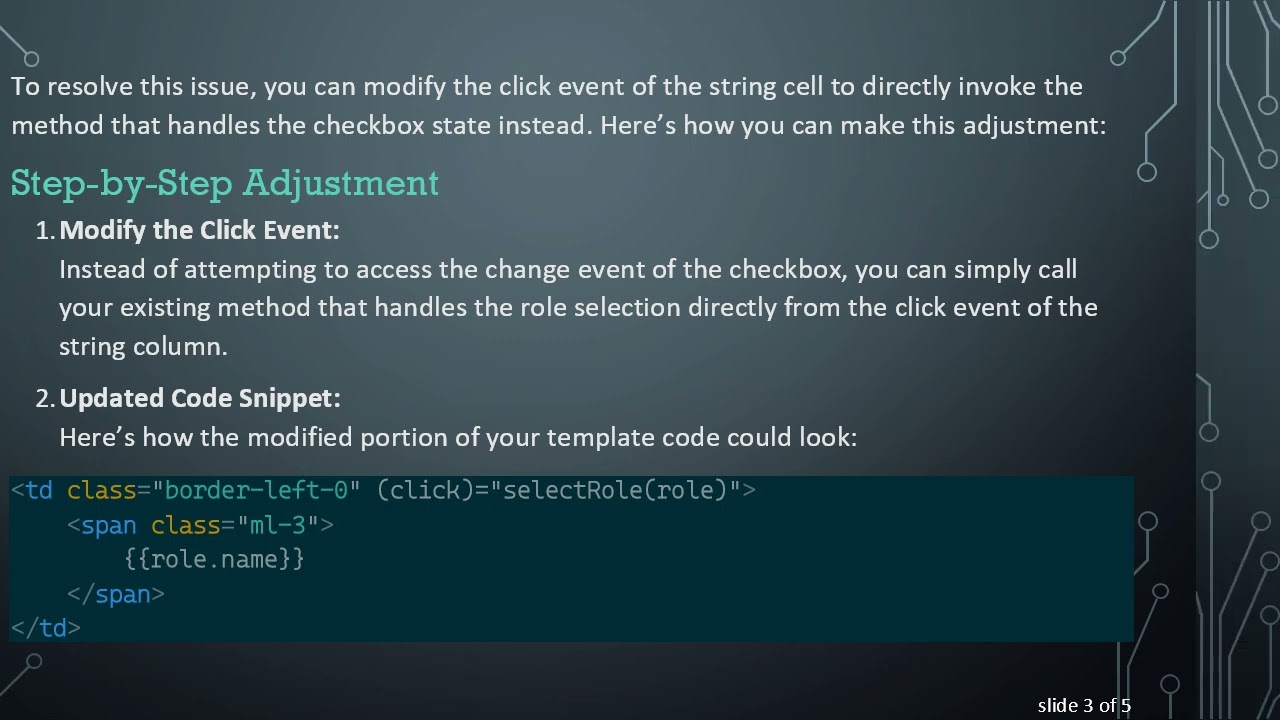 How to Successfully Trigger mat-checkbox Change Events in Angular