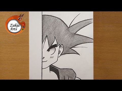 Easy goku drawing for beginners | How to draw Goku step by step