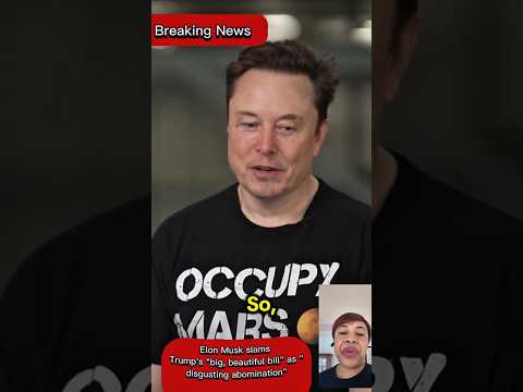 SHOCKER! 🚨 Elon Musk Slams Trump's 'Big, Beautiful Bill' as 'Pork-Filled Disgusting Abomination' 😱