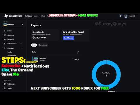 π΄ FREE 100K ROBUX LIVE! EVERY Viewer Gets Robux! (Roblox Giveaway)