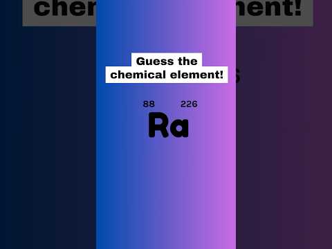 Guess the chemical element: βRaβ