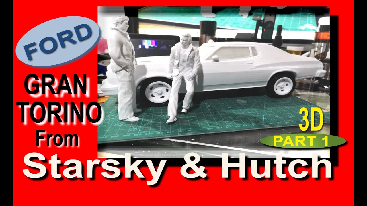 FORD GRAN TORINO 3D PRINT (Starsky & Hutch) #3dprinter #3dprinterupgrade #shortvideo #tvshow #stl