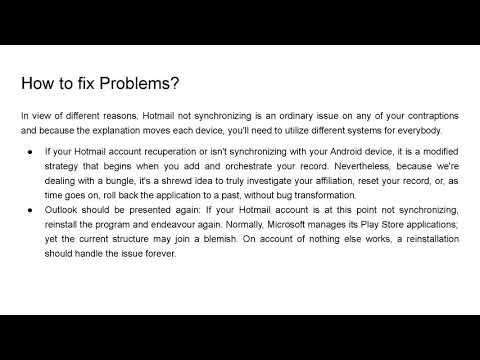 How do I get my Hotmail account back video