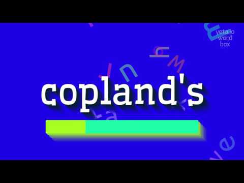 How to say "copland's"! (High Quality Voices)