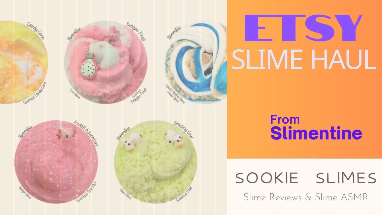 Etsy Slime Haul and Review~Slimentine, cheap Slime, worth it??🧐  #slime #slimereview #etsyshop