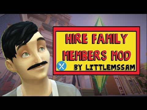 The Sims 4 Dine Out | How to Hire YOUR FAMILY instead | Mod by LittleMsSam
