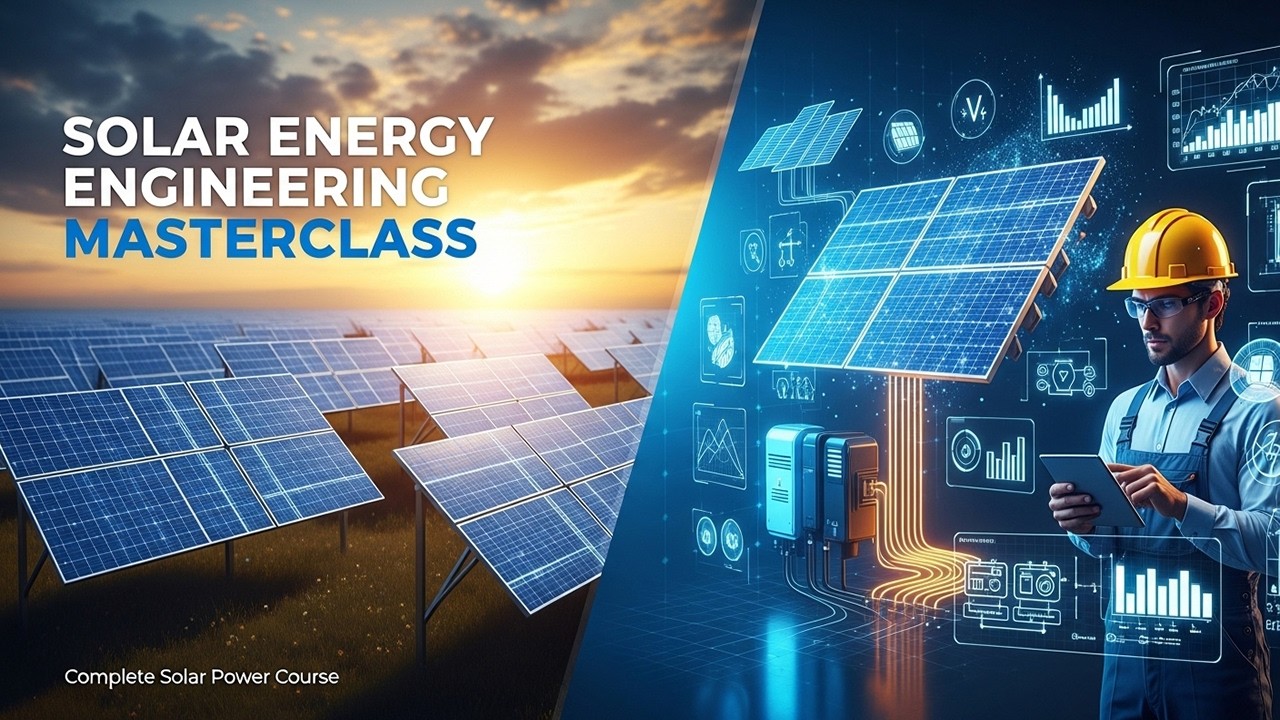Solar Energy Engineering Masterclass | Complete Solar Power Course for Electrical Engineers