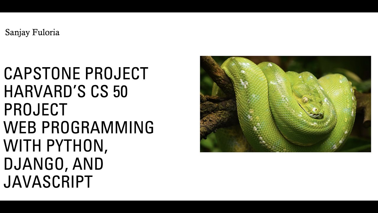 Capstone Project CS50 Python with Django and Javascript for Web Programming
