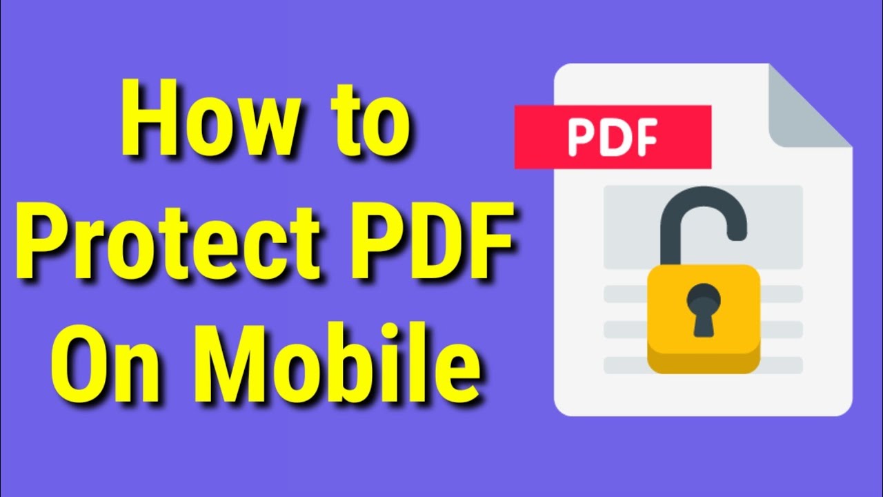 How to Protect PDF on Mobile | KH learning