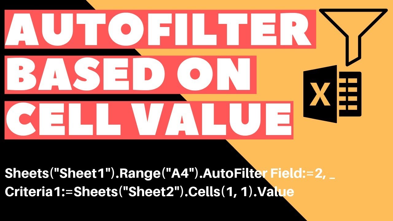 Excel VBA Macro: Autofilter Based on Cell Value (Step-by-Step Tutorial)