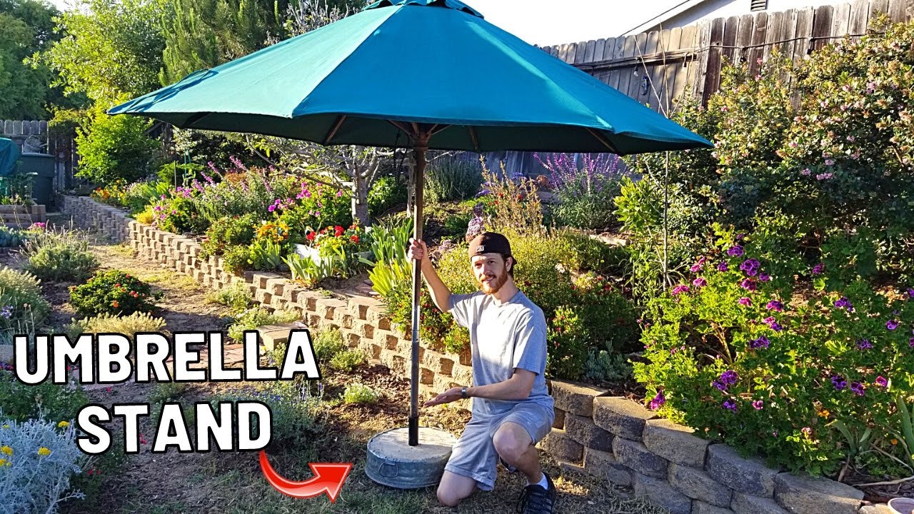 How To Make a DIY Umbrella Stand. Cheap & Easy!