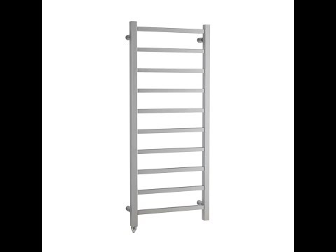 Square Tube Electric Heated Towel Rail in Chrome (Ballaugh). Buy Online.