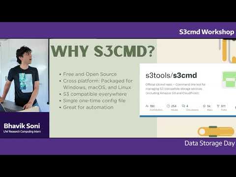 Data Storage Day - Session 3/6: Working with s3cmd and s5cmd