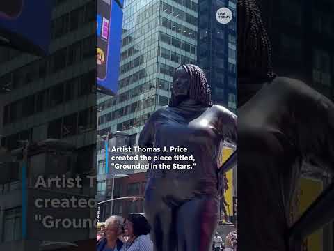 Bronze 12-foot statue of a Black woman erected in Times Square #Shorts