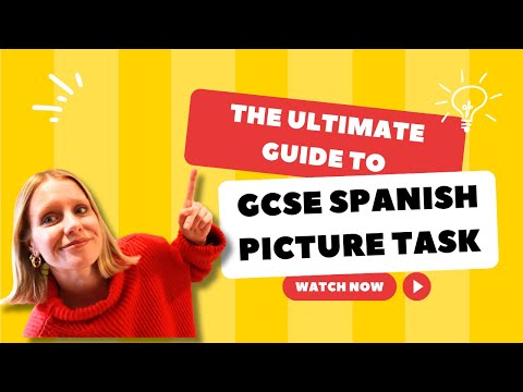 GCSE Spanish Revision: Speaking Exam Picture task made easy! (Part 1)