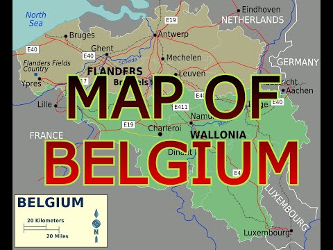 MAP OF BELGIUM