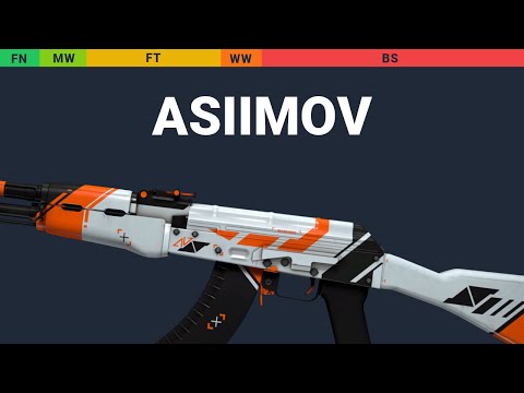 AK-47 Asiimov - Skin Float And Wear Preview