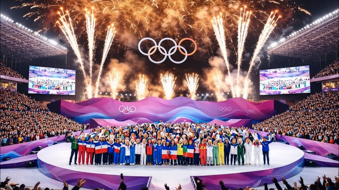 Winter Olympics 2026  The UnforgettableClosing Ceremony epic parade & fireworks finale