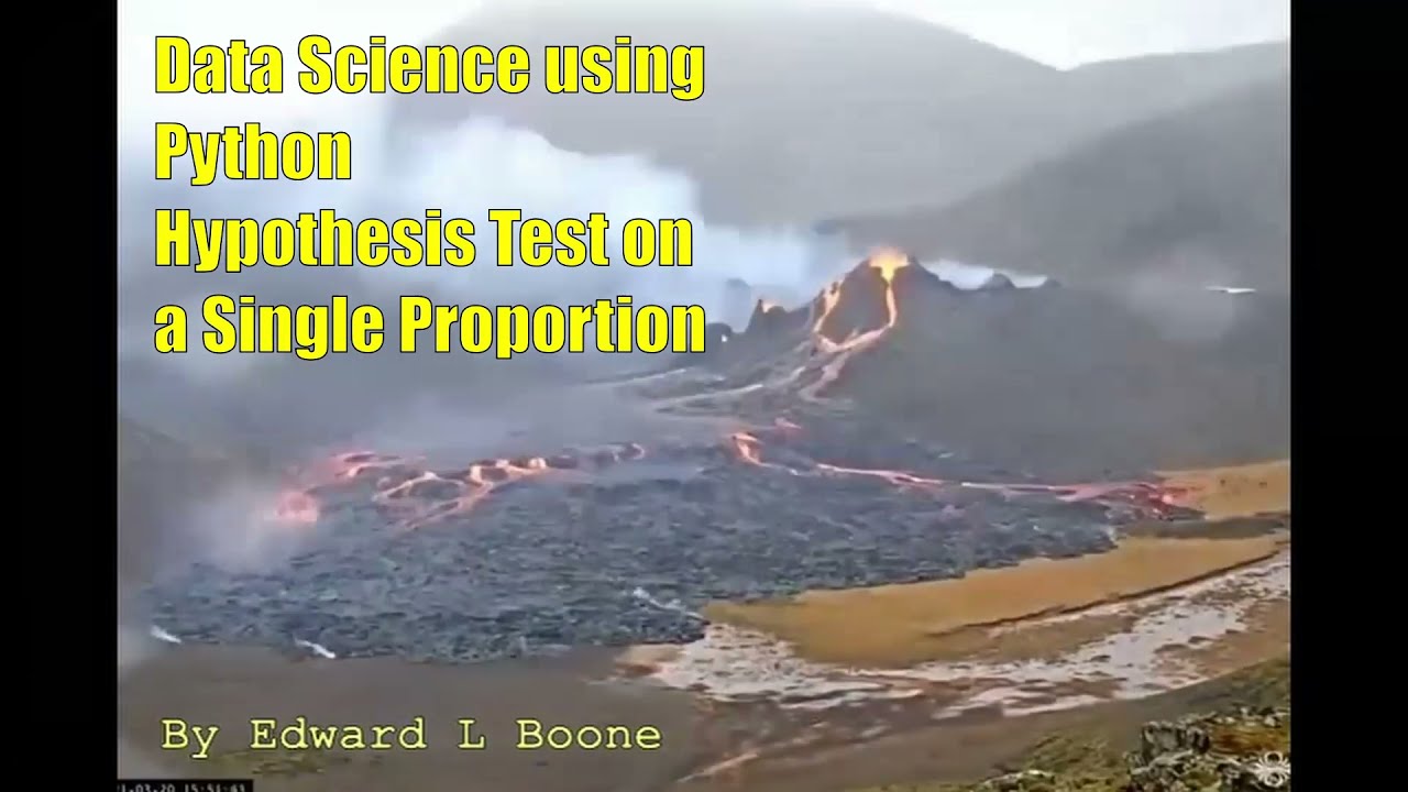 Data Science using Python .... Hypothesis Test on a Single Proportion.