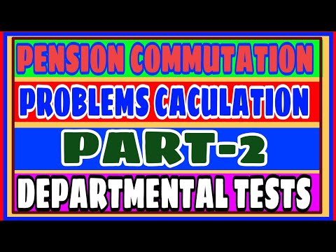 COMMUTATION VALUE OF PENSION: calculate pension commutation