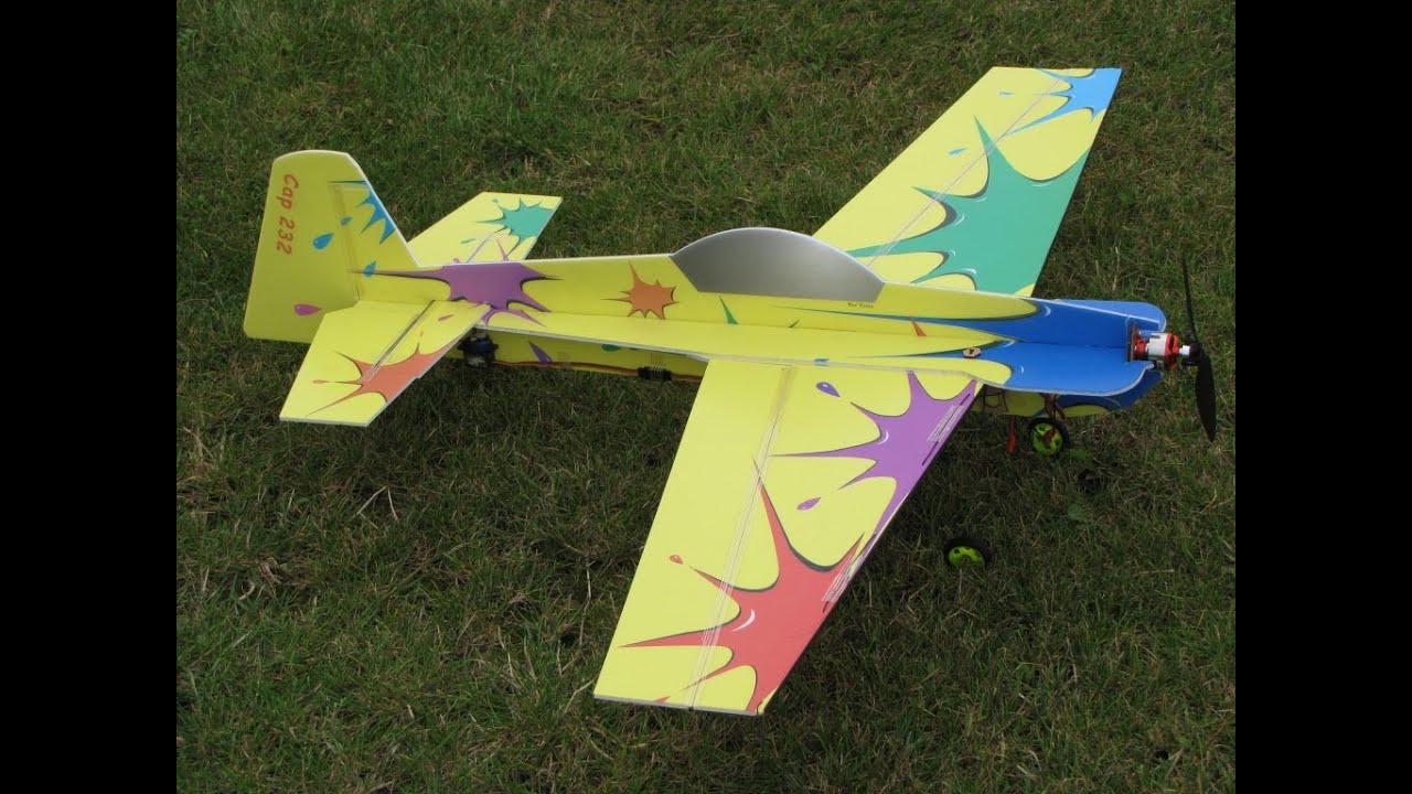 E-max Cap 232. maiden flight.