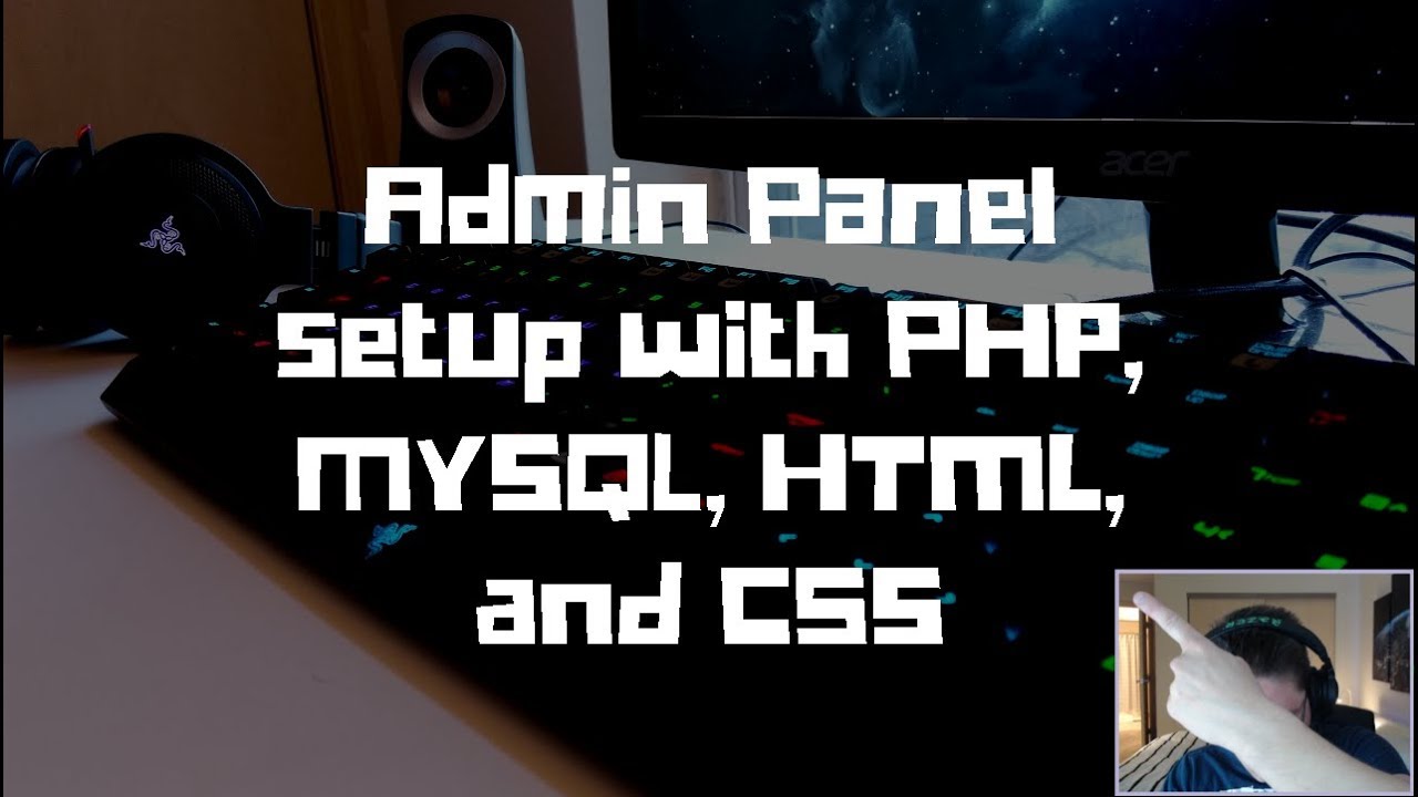 Admin Panel Setup with PHP, MySQL, HTML and CSS