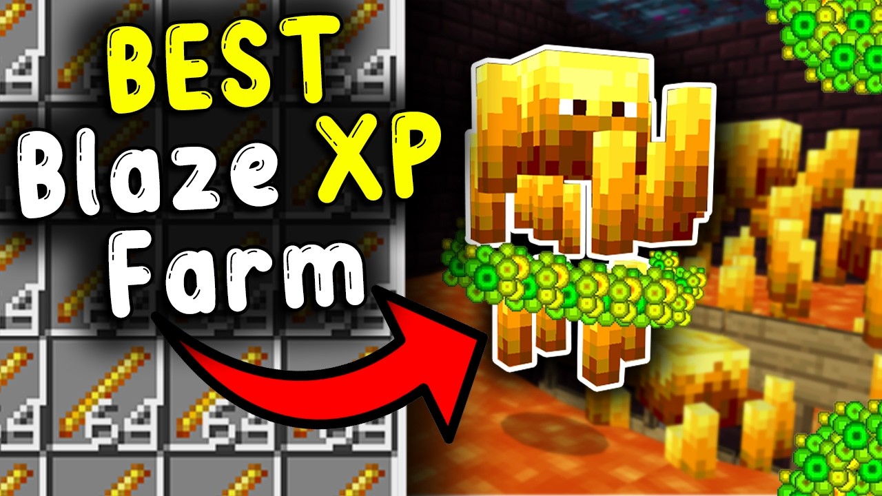 BEST BLAZE XP Farm in Minecraft Bedrock 1.21!