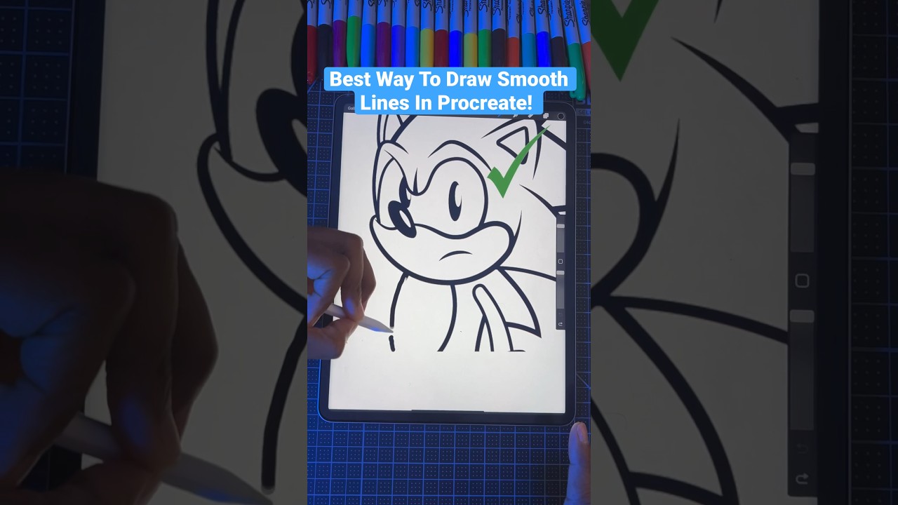 Do This To Draw Smooth Lines In Procreate! 😍 | Easy! #procreate #art #shorts