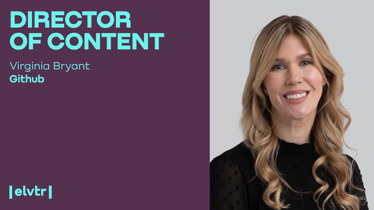 Director of Customer and Content Marketing at GitHub teaches how to become a Director of Content