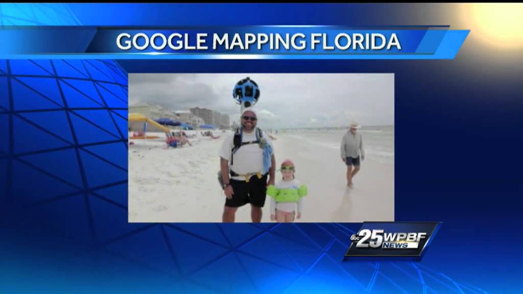 Google mapping Florida's coastline
