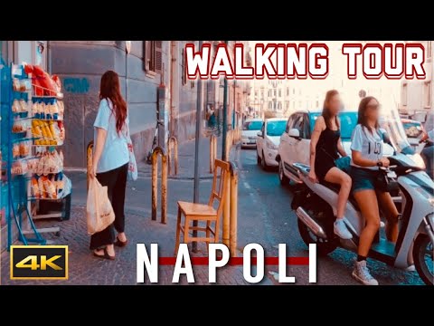 Napoli, Via Salvator Rosa Walking Tour Naples, Italy - 4k UHD