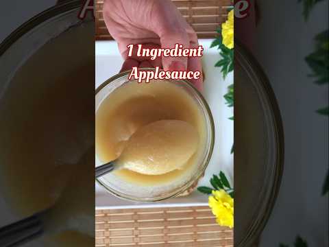 1 Ingredient Applesauce 😍A Great Natural Sweetener Substitute 💯 #recipe #applesauce #fyp #viral