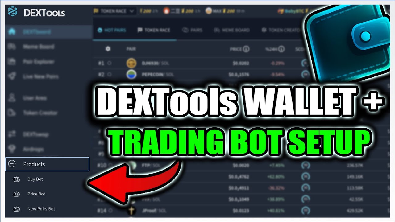 DEXTools Wallet + Trading Bot Setup Guide