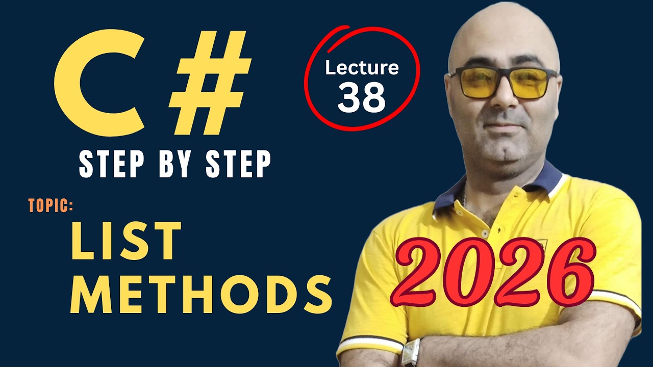 C# List collection methods– Beginner Friendly Tutorial –  Csharp programming 2026