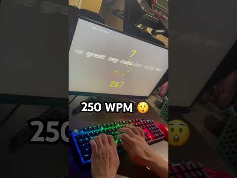 Typing over 250 WPM on Monkeytype!! #monkeytype