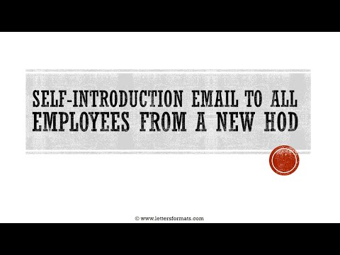 How to Write a Self Introduction Email from a New Employee