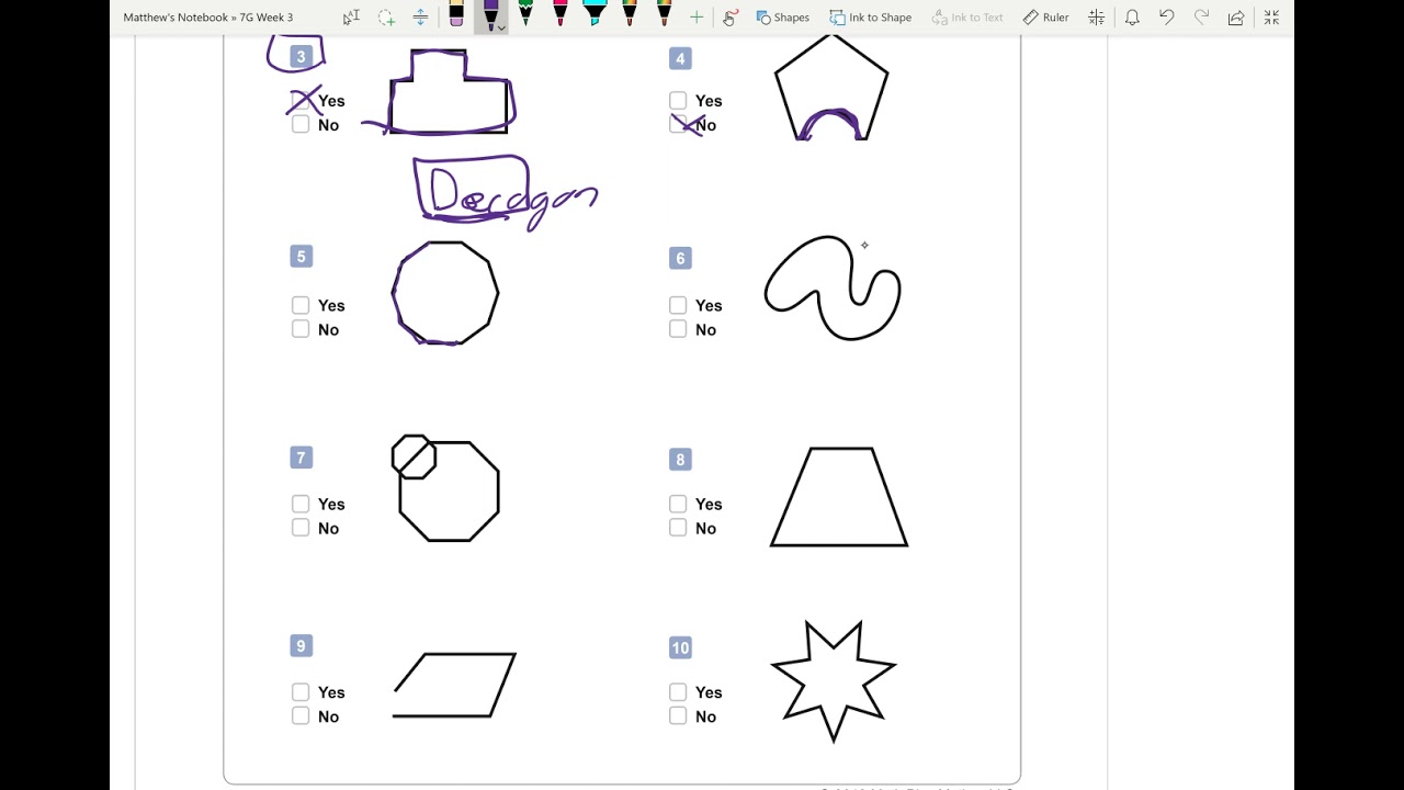 Polygon Worksheets Overview/Help