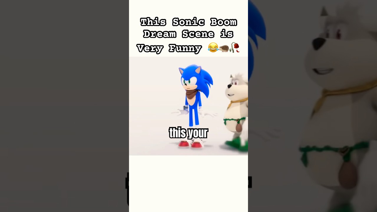 This Sonic Boom Dream Scene is Very Funny 😂🦔🥀 #sonic #shorts #meme