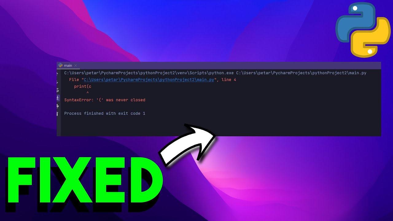 How to fix syntax error in Python [TIPS & TRICKS 2023]