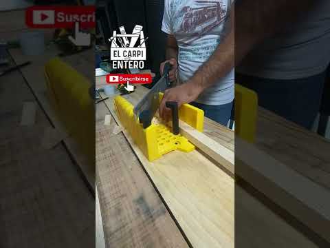 Stanley miter box for straight, precise cuts in wood #shorts
