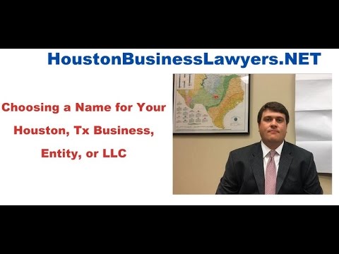 Check LLC Name Availabilty in Texas | Choosing Business Name - Houston Business Lawyers
